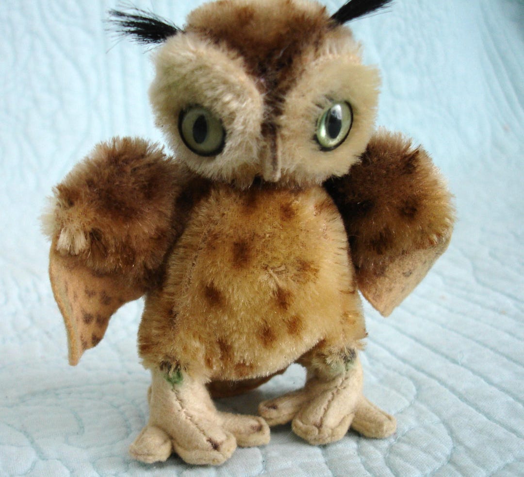 Steiff 4" Owl Wittie 1960's - Etsy