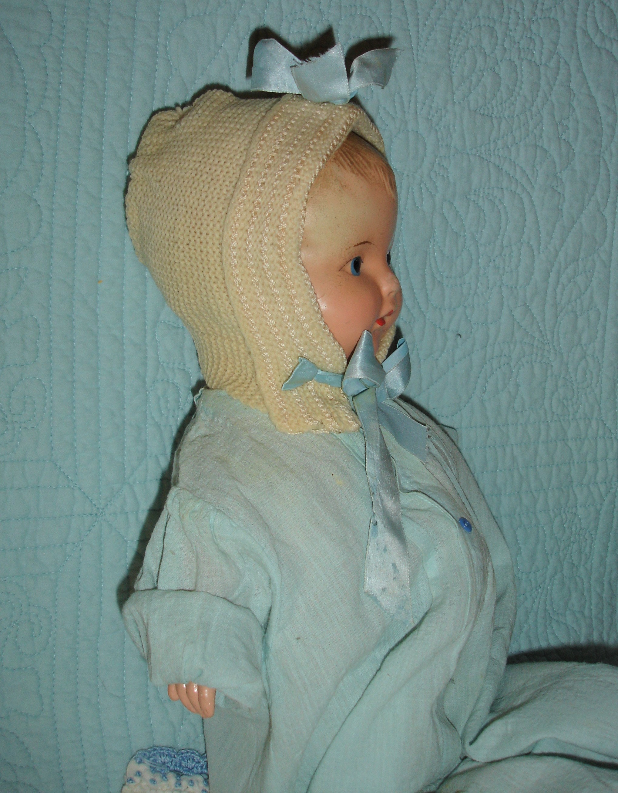 RARE Early Composition Straw or Excelsior Stuffed Boy Doll - Etsy