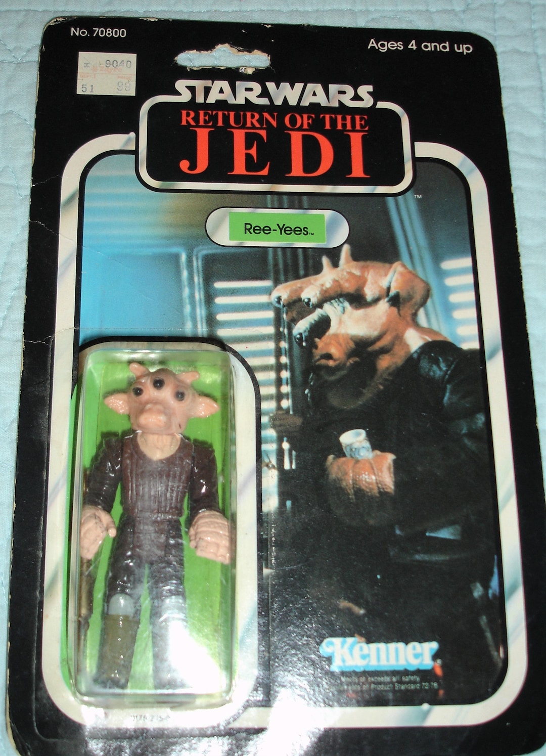 Star Wars Ree-yees Kenner 1983 Return of the Jedi MOC, Unopened on Card ...