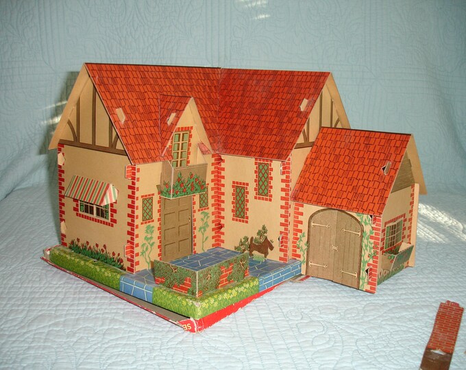 Vintage Toy/doll House Built-rite Number 33. Warren Paper Products 1930 ...