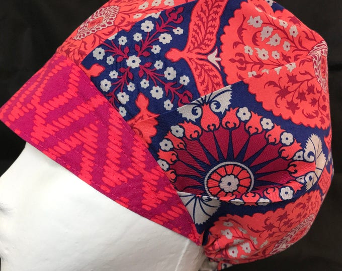 Purple Medallion Surgical Cap Bouffant Scrub Hats for Women Medical ...