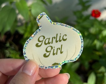 Garlic Girl Vinyl Sticker - Etsy