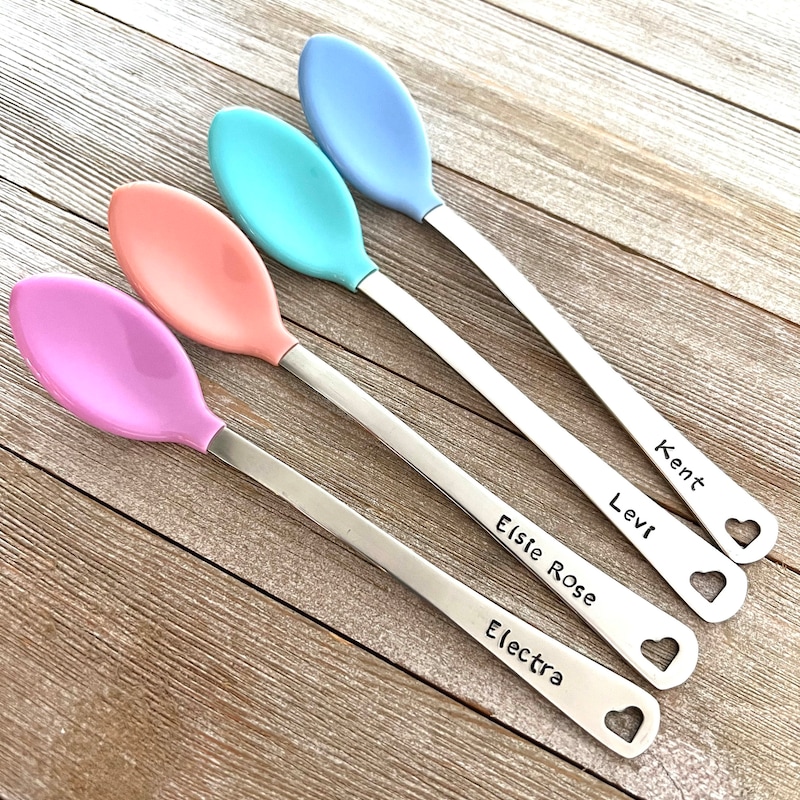 Monogram Spoons for Baby - Etsy