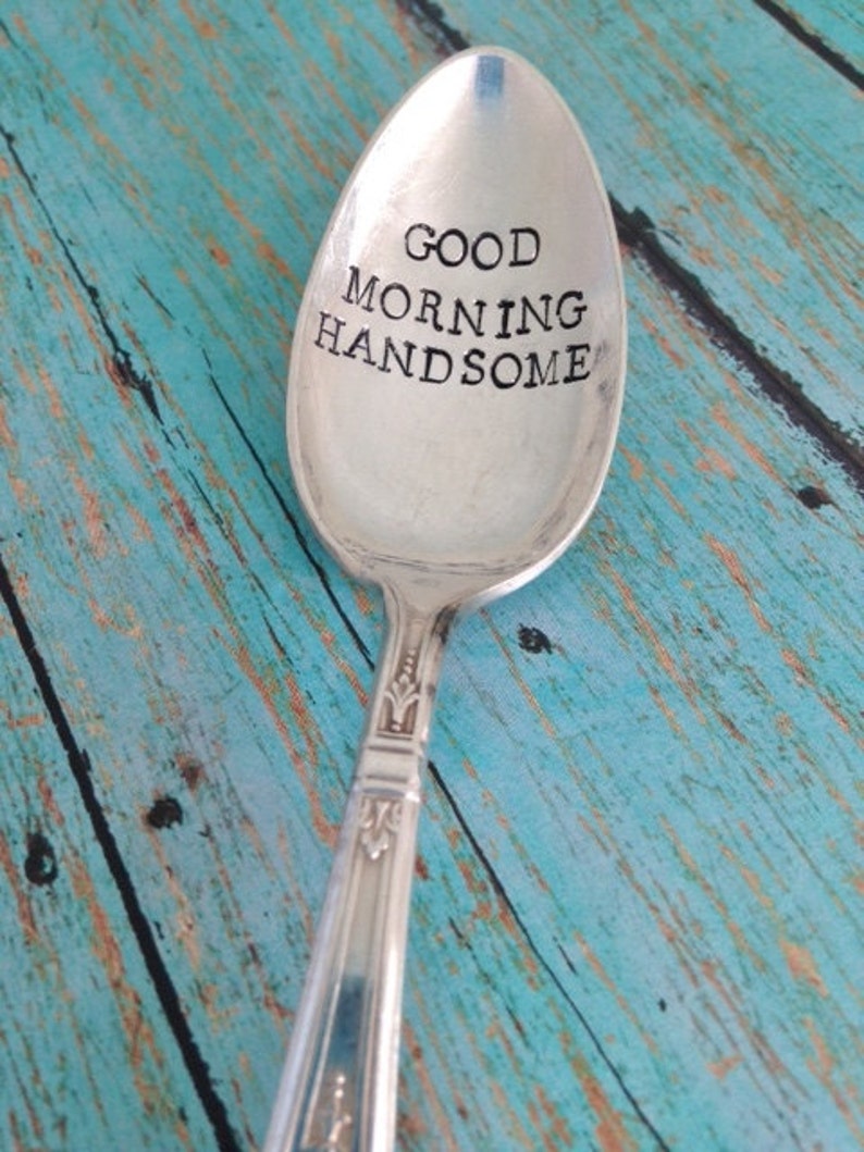 Good Morning Beautiful or Handsome Vintage Silver Plated - Etsy