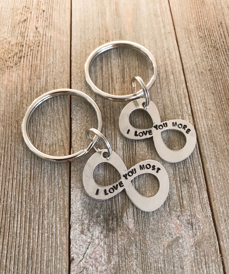 I Love You More I Love You Most Aluminum Infinity Key Chain - Etsy