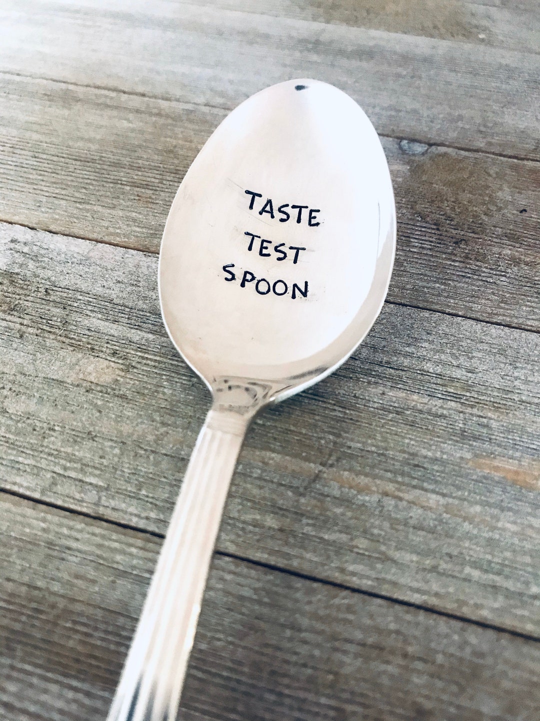 Taste Test Spoon Vintage Silver Plated Spoon, Engraved Spoon, Cooking ...