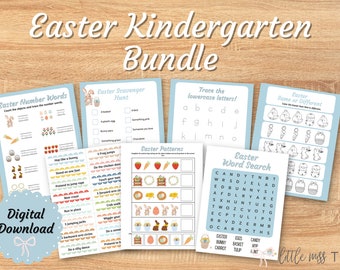 Printable Spring Kindergarten Activities Bundle - Etsy