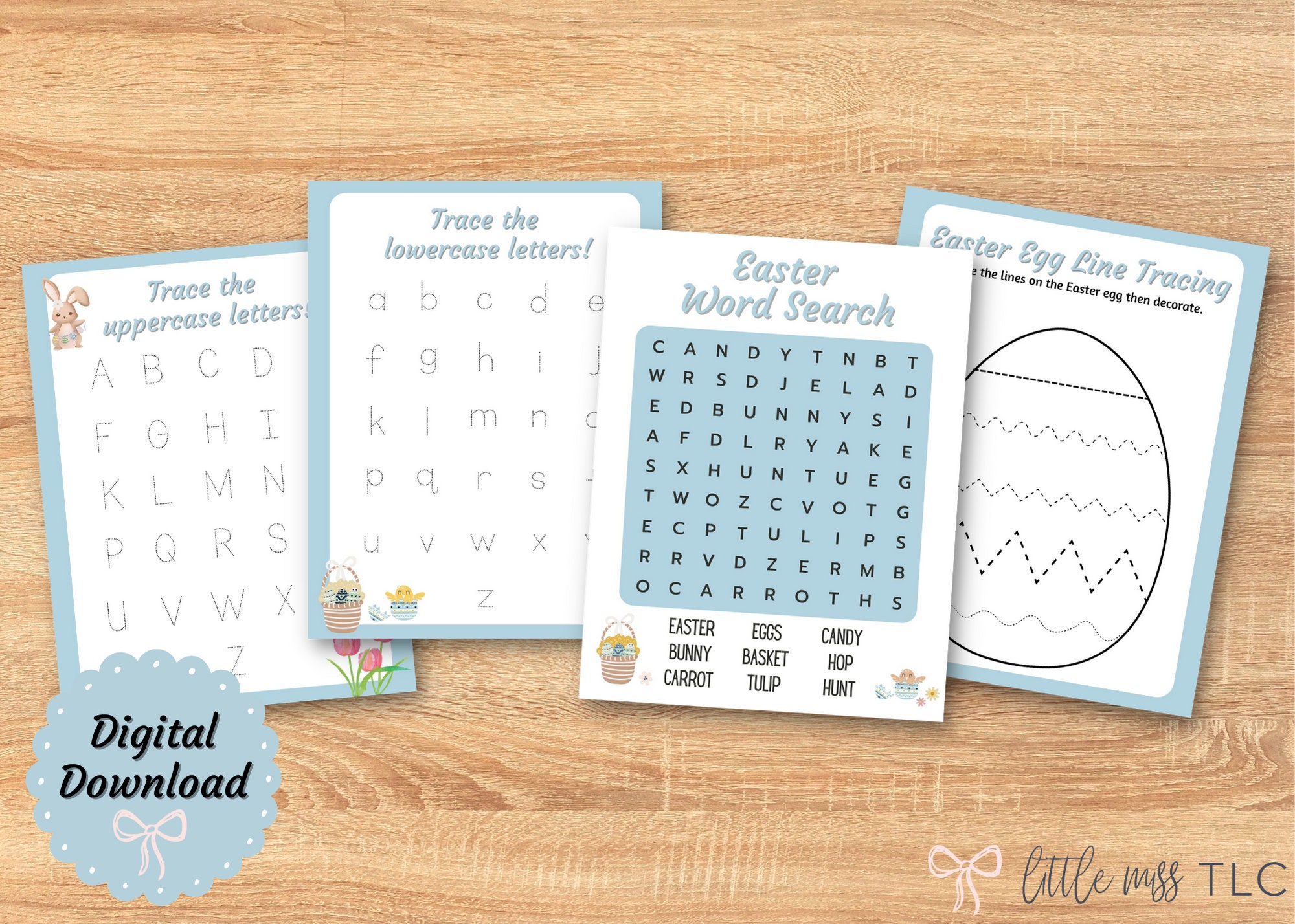 Printable Easter Kindergarten Activities Bundle - Etsy