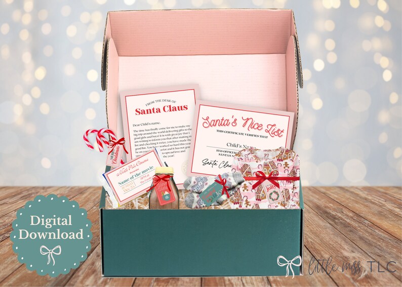 Editable Christmas Eve Box Printable Bundle - Etsy