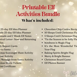 Printable Elf Activities Bundle - Etsy