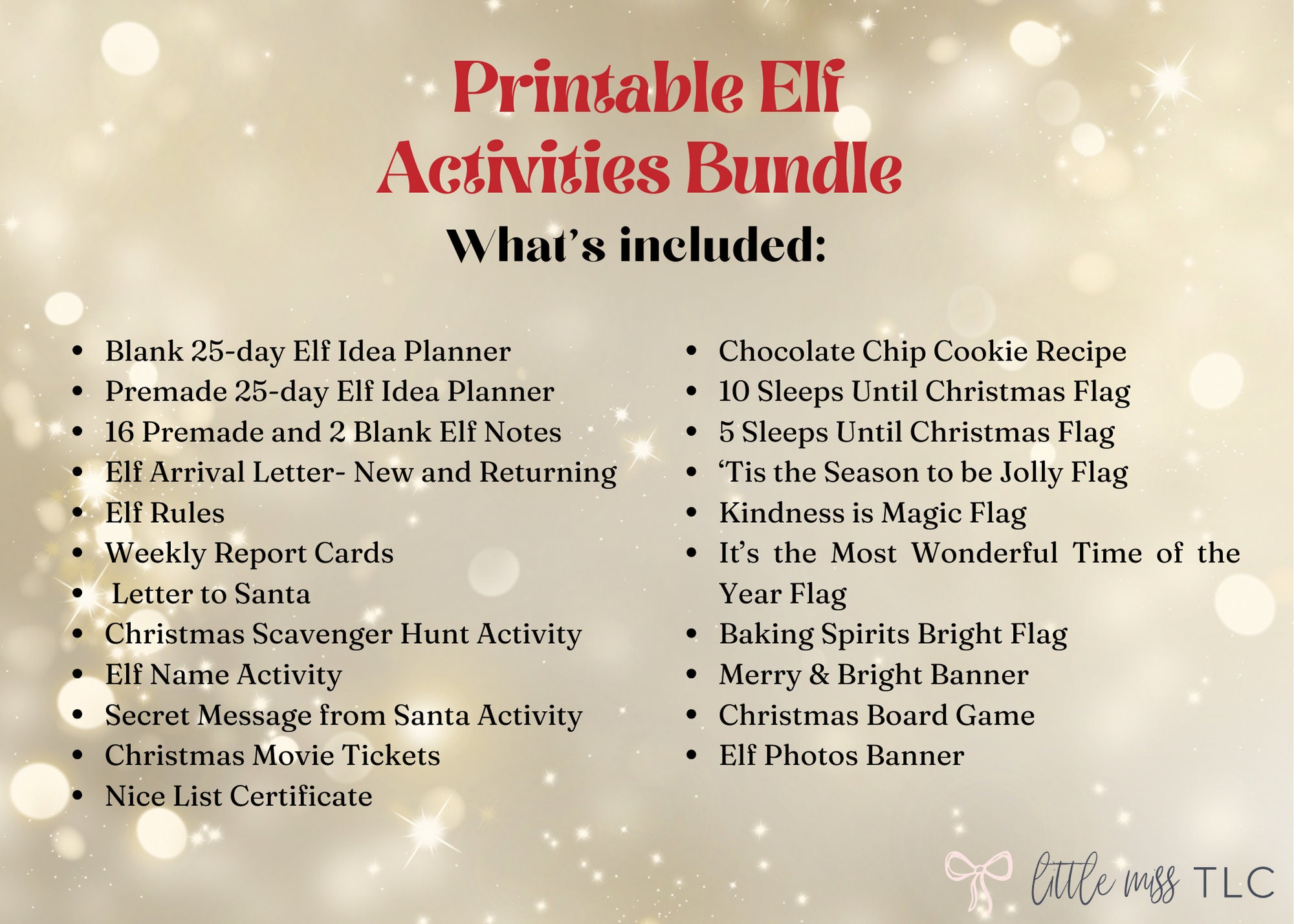 Printable Elf Activities Bundle - Etsy