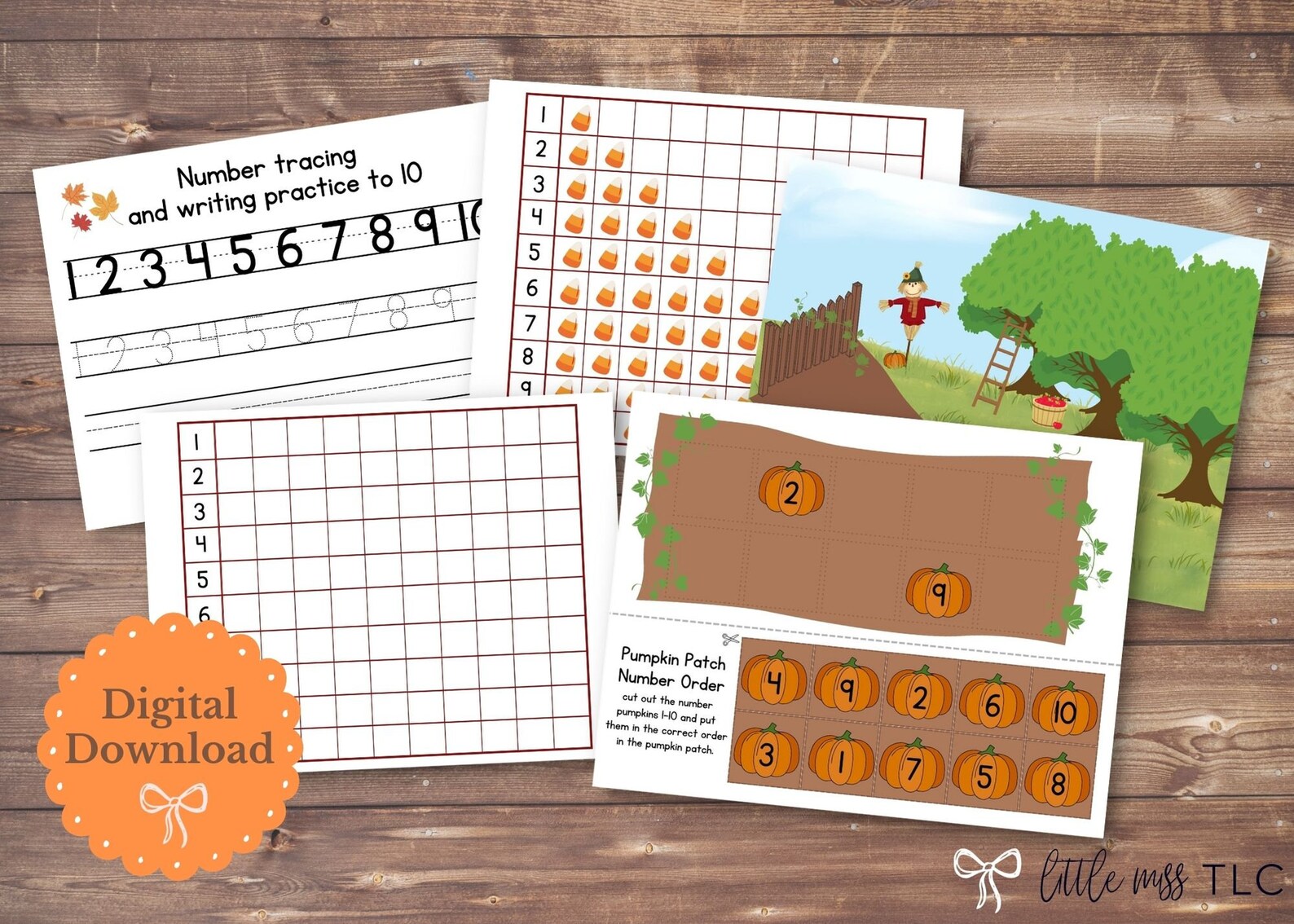 Fall Counting to 10 Preschool Bundle - Etsy