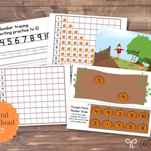 Fall Counting to 10 Preschool Bundle - Etsy