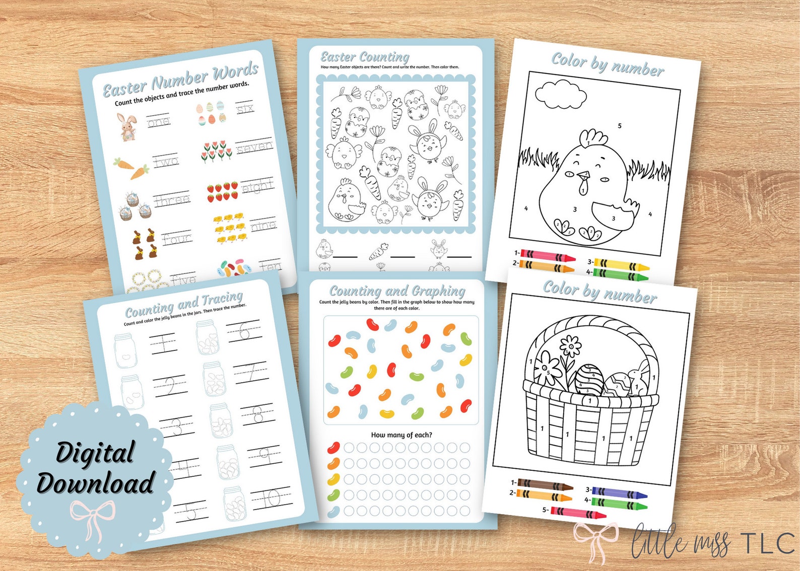 Printable Easter Kindergarten Activities Bundle - Etsy