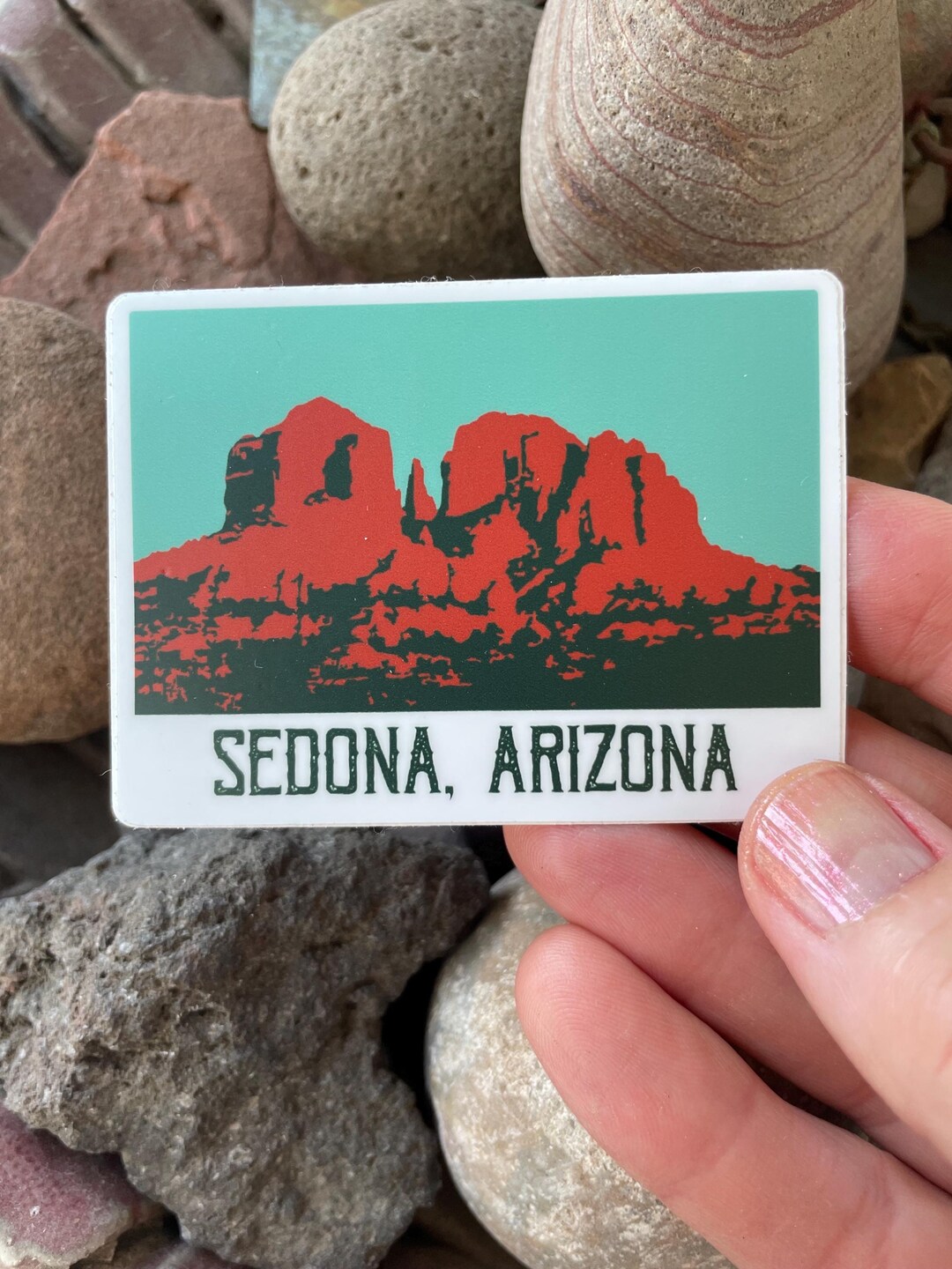 STICKERS Sedona, Arizona Cathedral Rock, View From Red Rock Crossing - Etsy