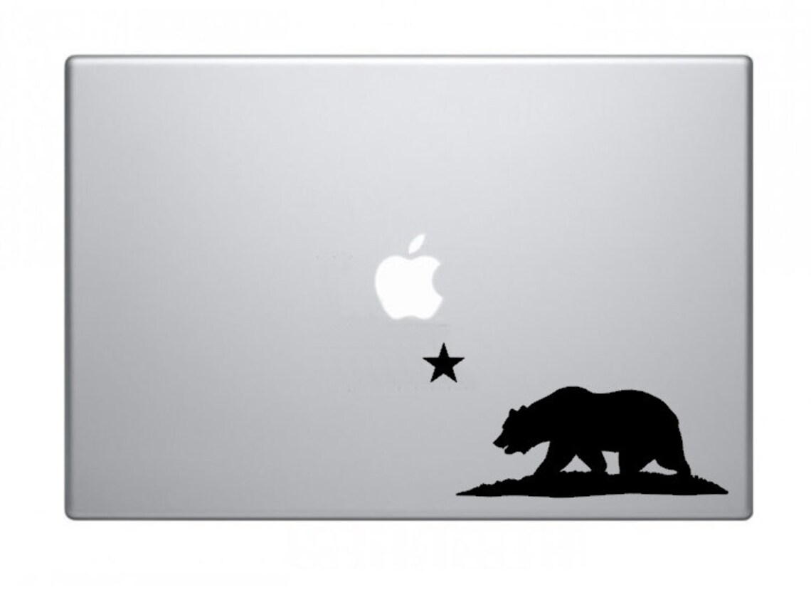 California Bear Flag Macbook Decal Macbook Sticker Mac Decal - Etsy