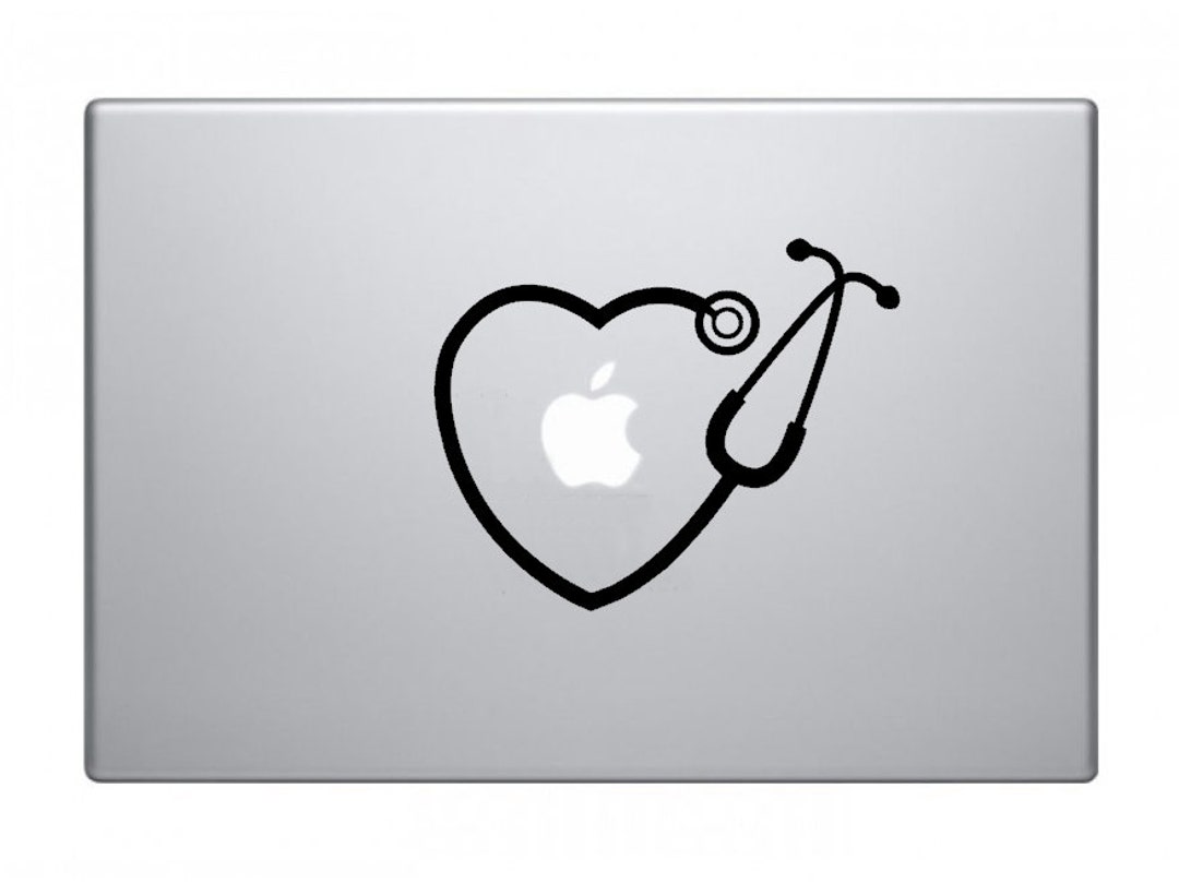Stethoscope Heart MacBook Decal MacBook Sticker Mac Decal Mac Sticker ...