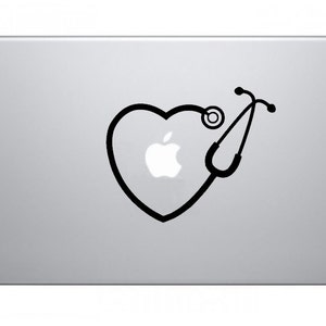 Stethoscope Heart Macbook Decal Macbook Sticker Mac Decal Mac - Etsy