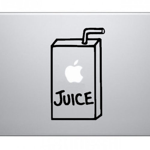 Apple Juice Box Macbook Decal Macbook Sticker Mac Decal Mac - Etsy