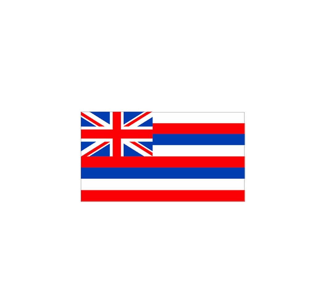 Hawaiian Flag 2 PACK Hawaii Flag Vinyl Decal - Etsy