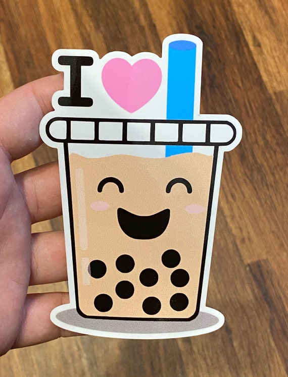 I Love Boba 2 PACK Boba Tea Drink Taiwan Taiwanese Meme - Etsy