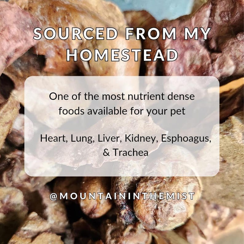 Freeze Dried Organ Meat for Pets Sourced From Our Homestead, Raw Dog ...