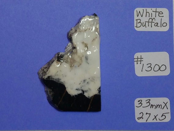 Rough White Buffalo White Buffalo Slab for Cabochons Jewelry | Etsy