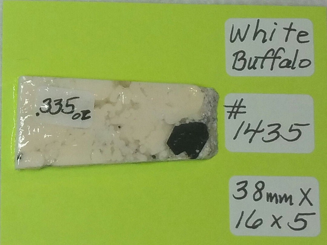 Rough White Buffalo, White Buffalo Slab for Cabochons, Jewelry Making ...