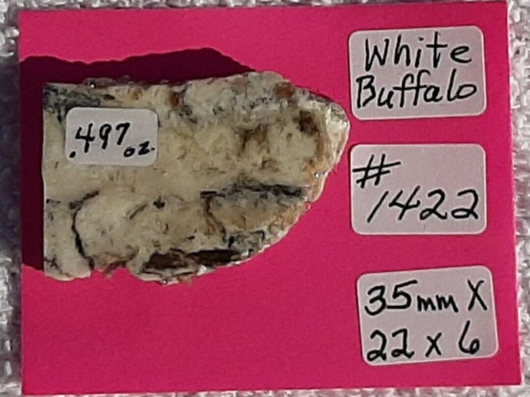 Rough White Buffalo, White Buffalo Slab for Cabochons, Jewelry Making ...