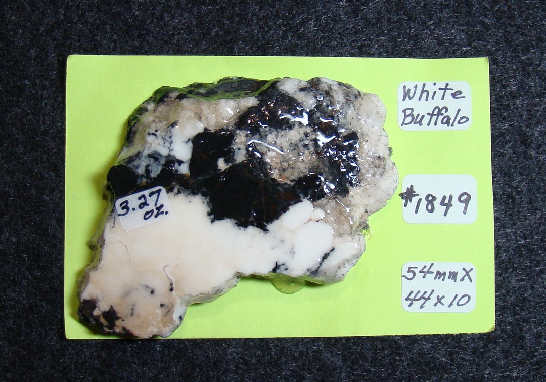 Rough White Buffalo, White Buffalo Slab for Cabochons, Jewelry Making ...