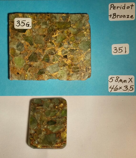 Peridot Slab For Cabochons Jewelry Making Lapidary Slab | Etsy