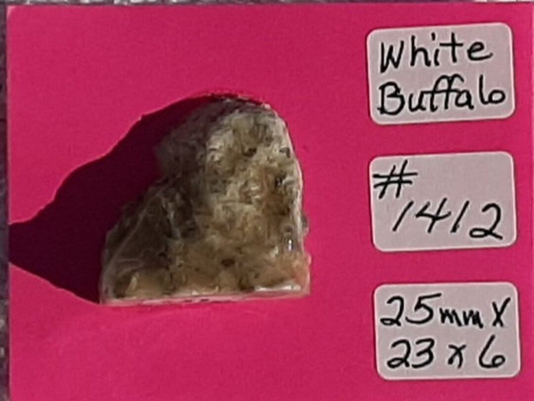 Rough White Buffalo, White Buffalo Slab for Cabochons, Jewelry Making ...