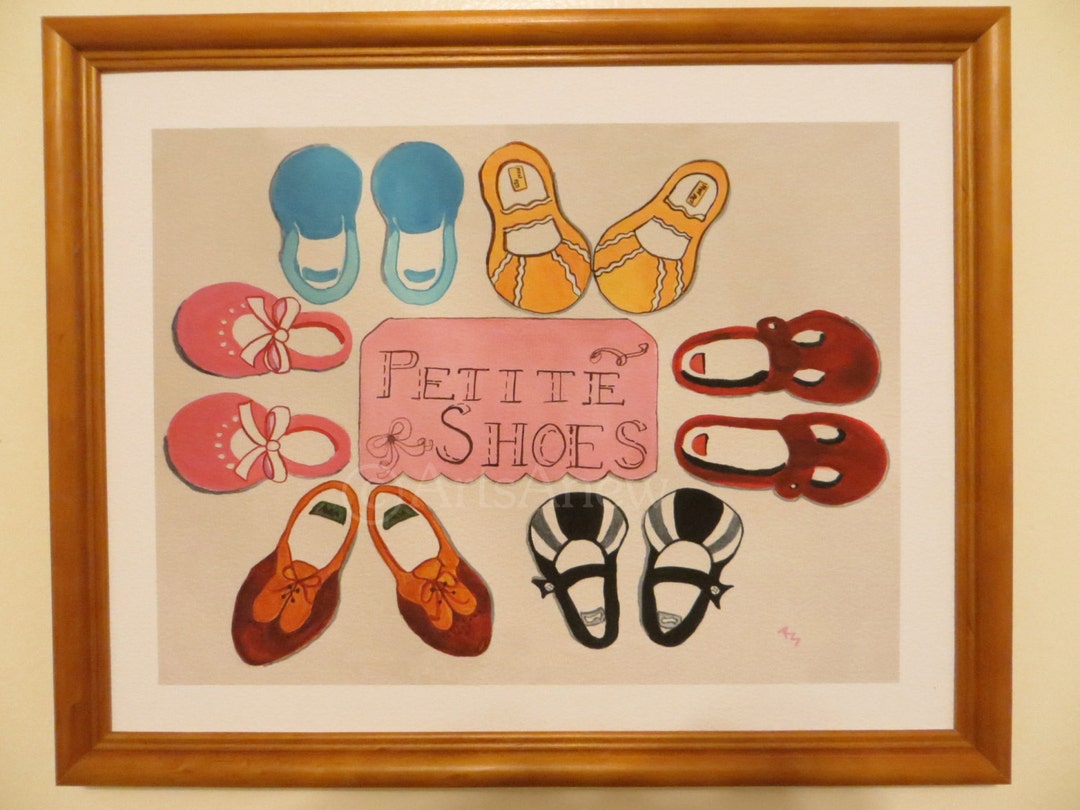 Shoes Childrens Room Art Kids Wall Decor Nursery Girls - Etsy
