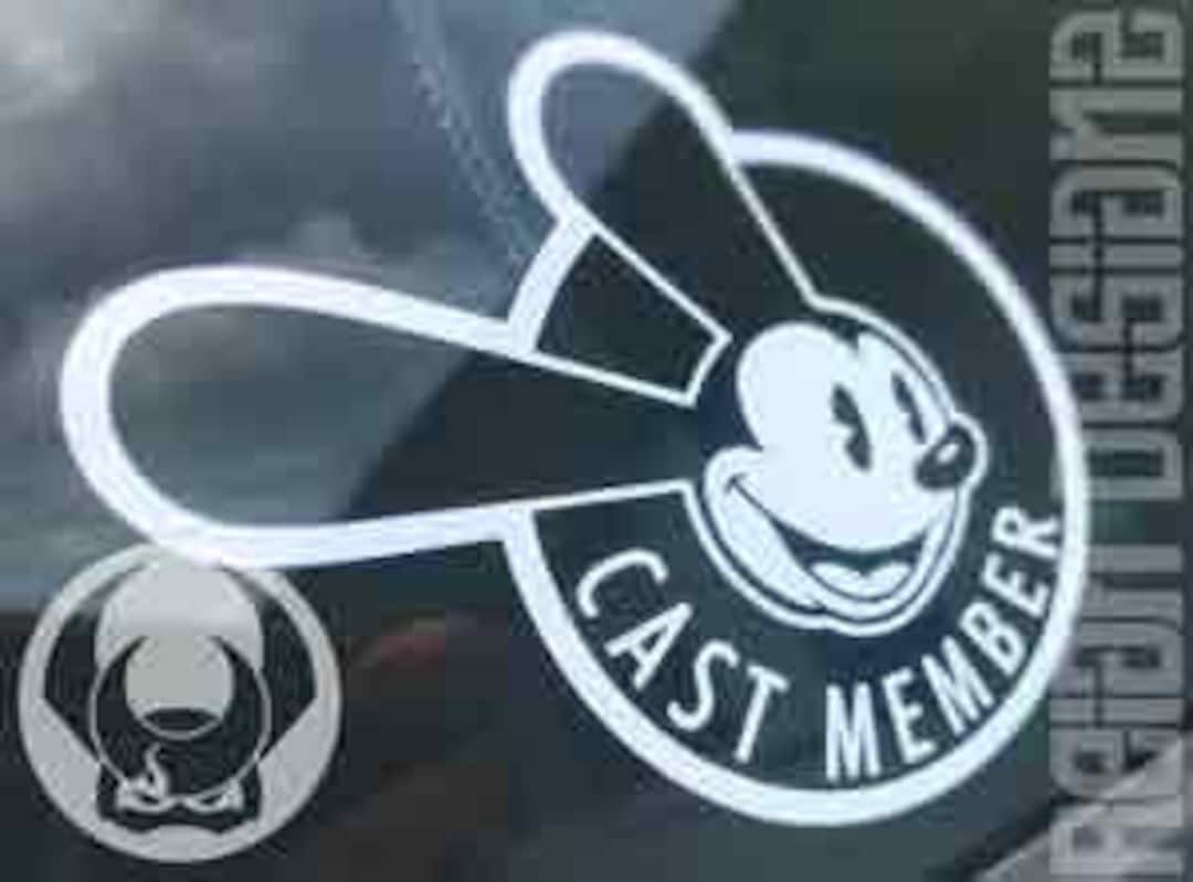 Oswald the Lucky Rabbit Cast Member Decal Sticker Mickey Mouse WDW ...