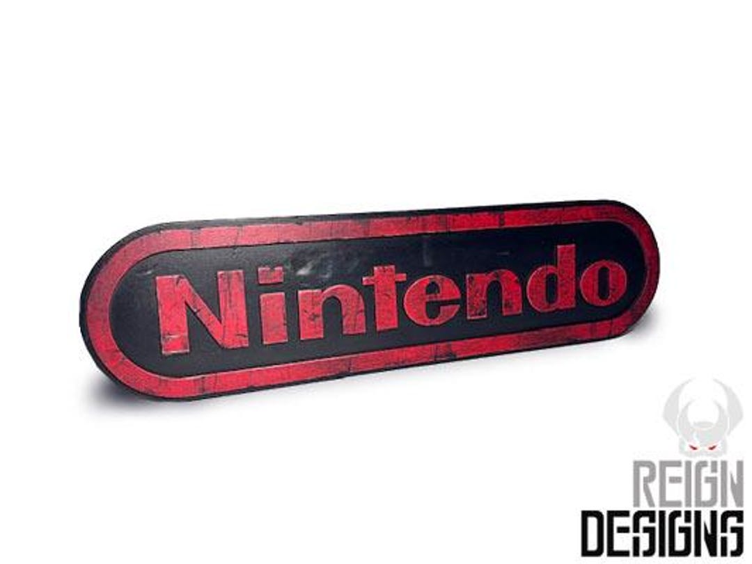 Classic Video Game Console Vintage Style Wooden Hanging Sign Logo - Etsy