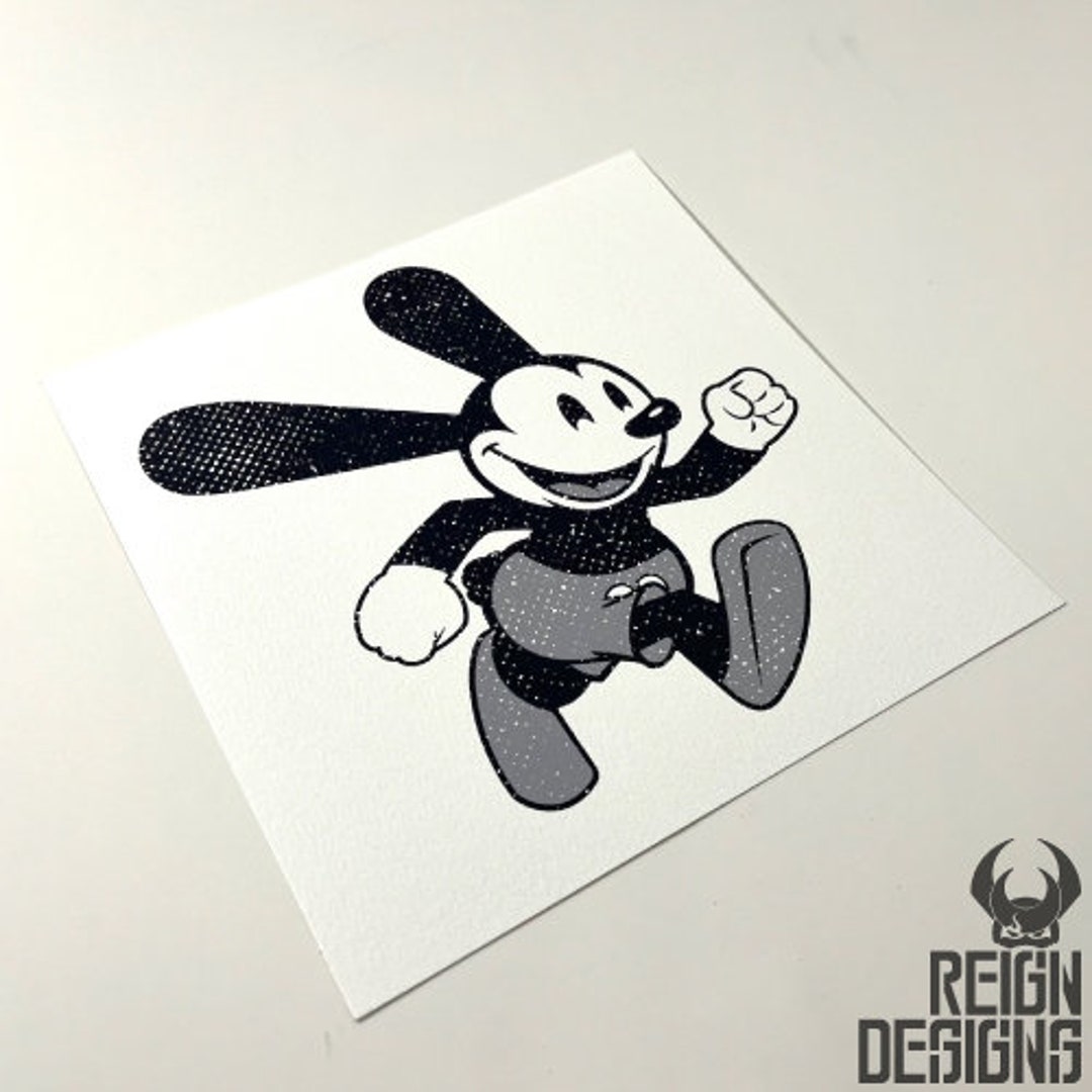 Lucky Rabbit Imposter, Vintage Version • Poster Art 8" X 8" - Etsy