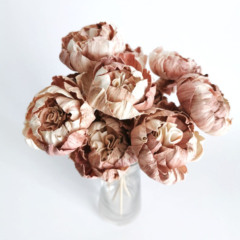 10 Rare Natural Pink Peony 2 Sola Flower Reed Diffuser | Etsy