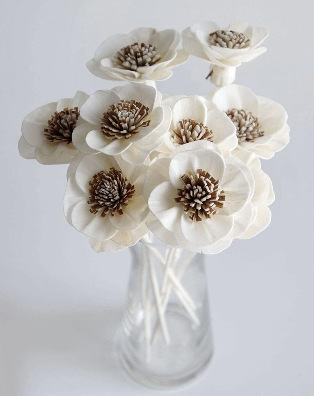 10 Pansy Sola Flower Reed Diffuser 2" for Home Fragrance Aroma Oil by ...