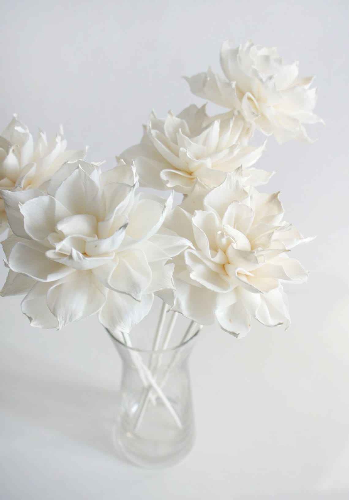 Reed Diffuser Set of 5 Dahlia 3 Inch Sola Wood Flower for | Etsy