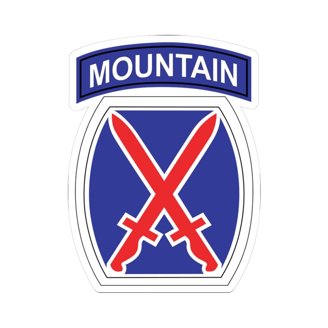 Kiss-cut Stickers - SSI - 10th Mountain Division X 300 - Etsy