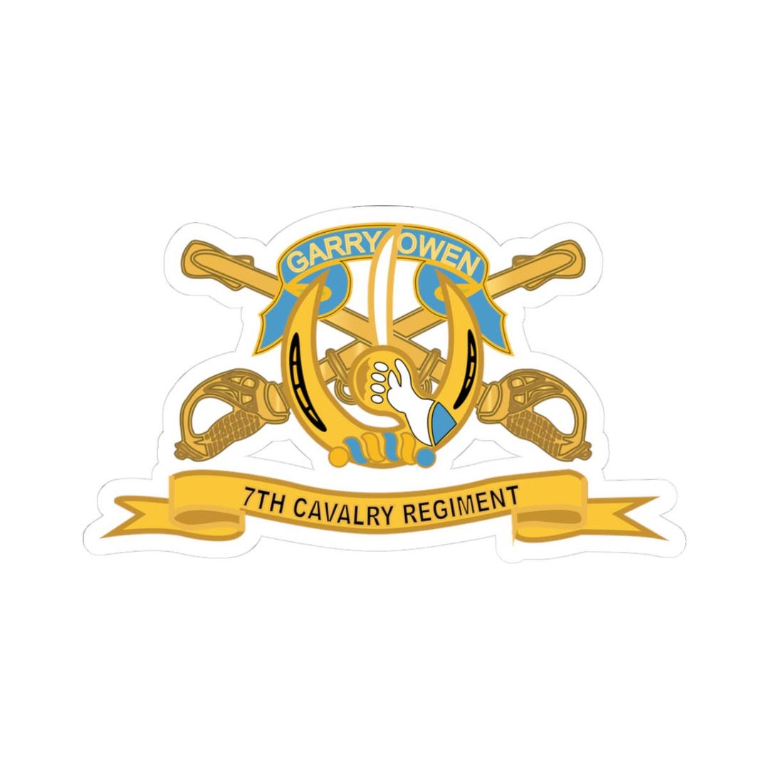 Kiss-cut Stickers - Army - 7th Cavalry Regiment W Br - Ribbon X 300 - Etsy