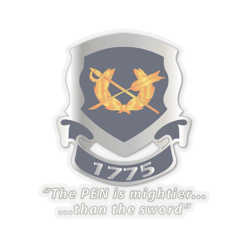 Kiss-cut Stickers - Army - Jag Corps Crest - Pen is Mighter - Etsy