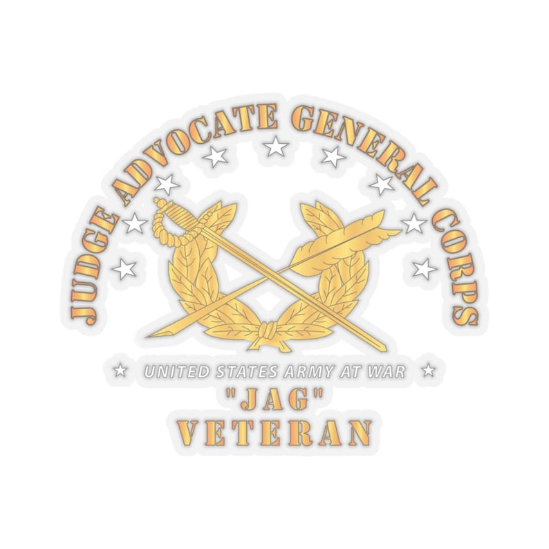 Kiss-cut Stickers - Army - JAG Branch Veteran - Etsy