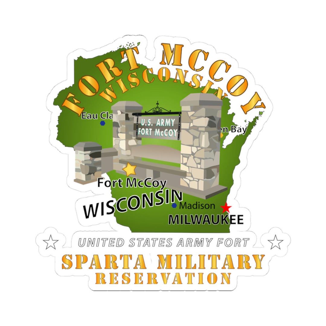 Kiss-cut Stickers - Army - Ft Mccoy WI - Sparta Military Resv - Etsy