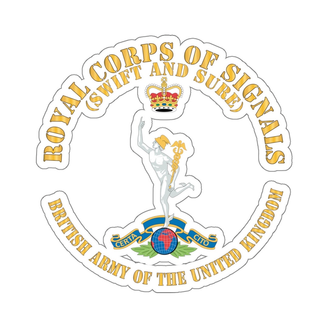Kiss-cut Stickers - UK - Royal Corps of Signals - Swift and Sure - Army ...