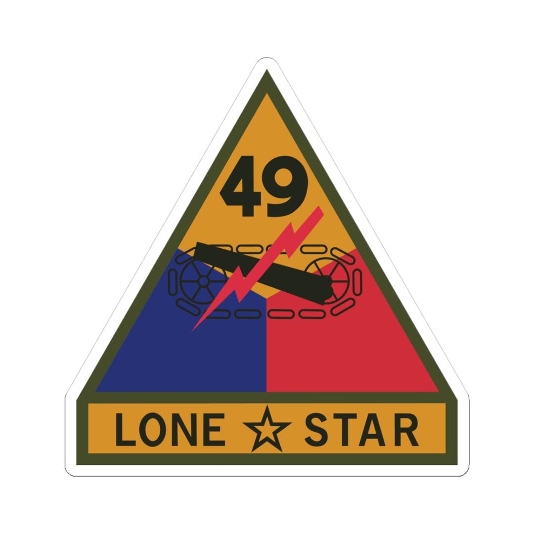Kiss-cut Stickers - SSI - 49th Armored Division W Name Tape - Etsy