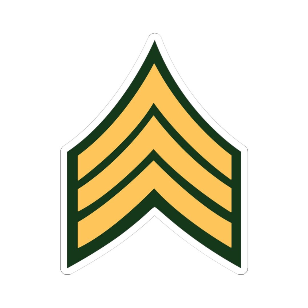 Kiss-cut Stickers - Army - Sergeant E-5 (SGT) - Etsy
