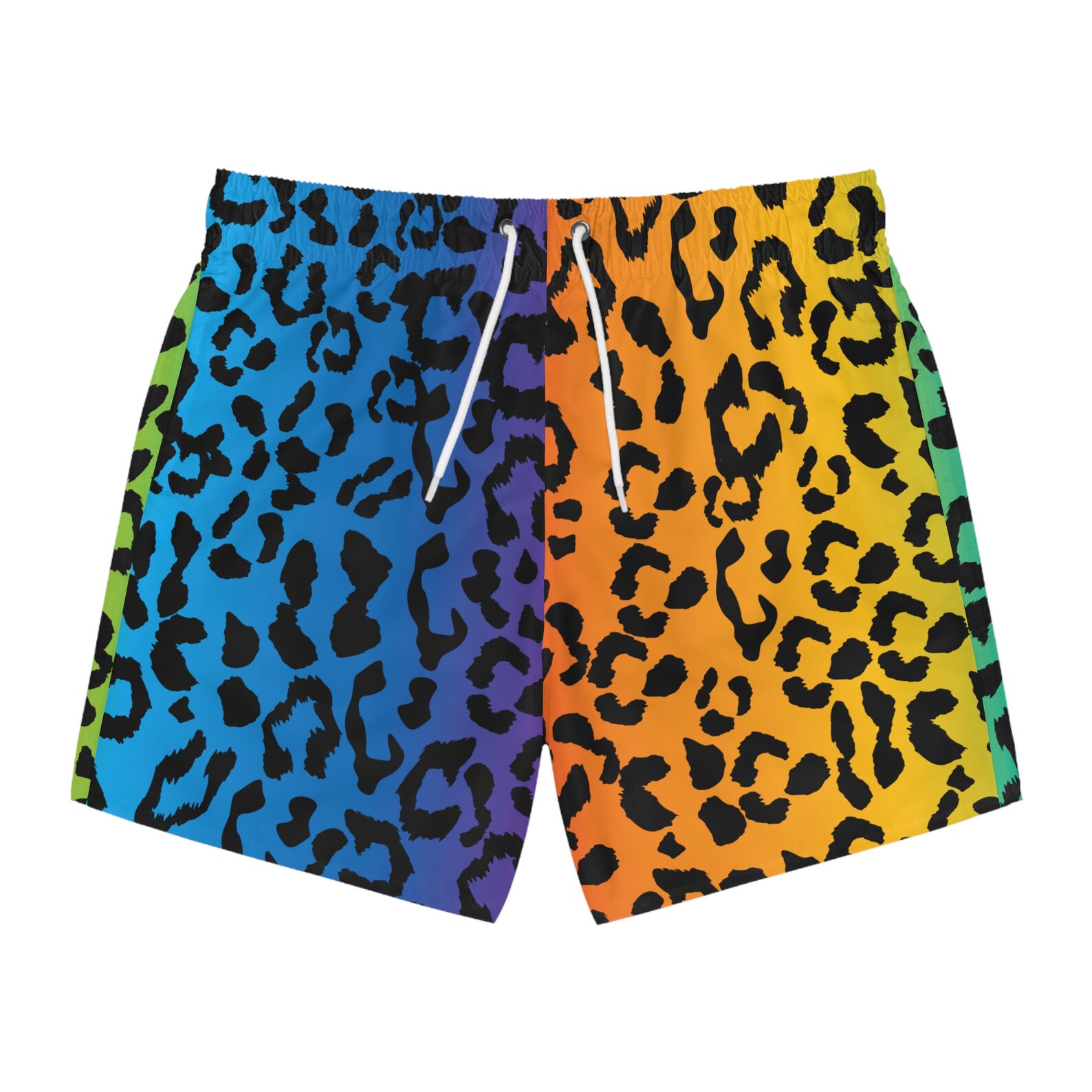 Swim Trunks - Leopard Camouflage - Rainbow Reverse Panel X 300 - Etsy