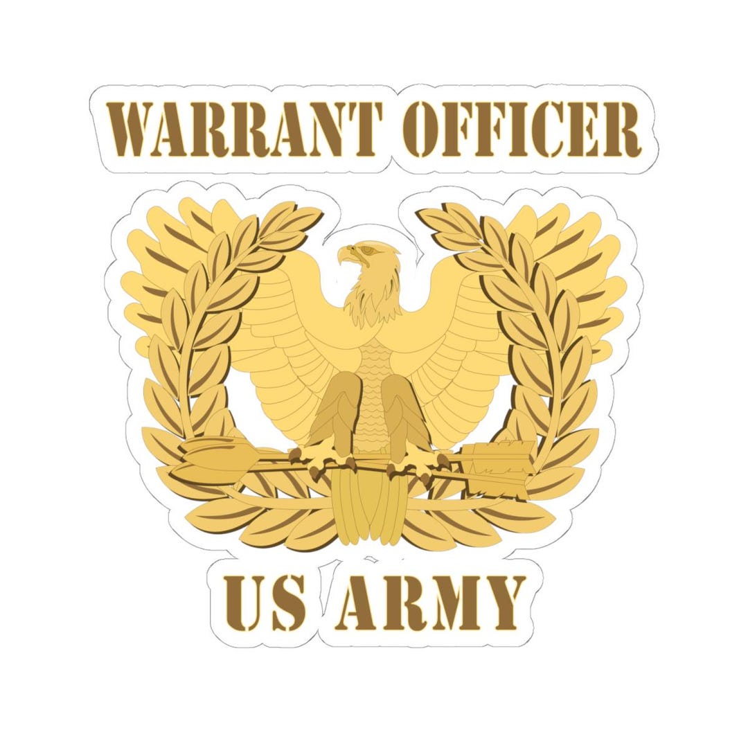 Kiss-cut Stickers - Army - Emblem - Warrant Officer Insignia X 300 - Etsy
