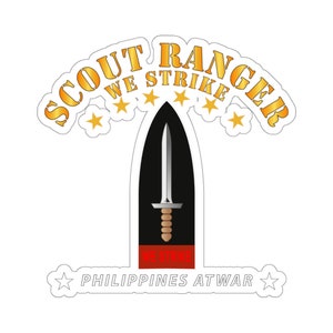 Kiss-cut Stickers - Philippines - Scout Ranger - We Strike X 300 - Etsy